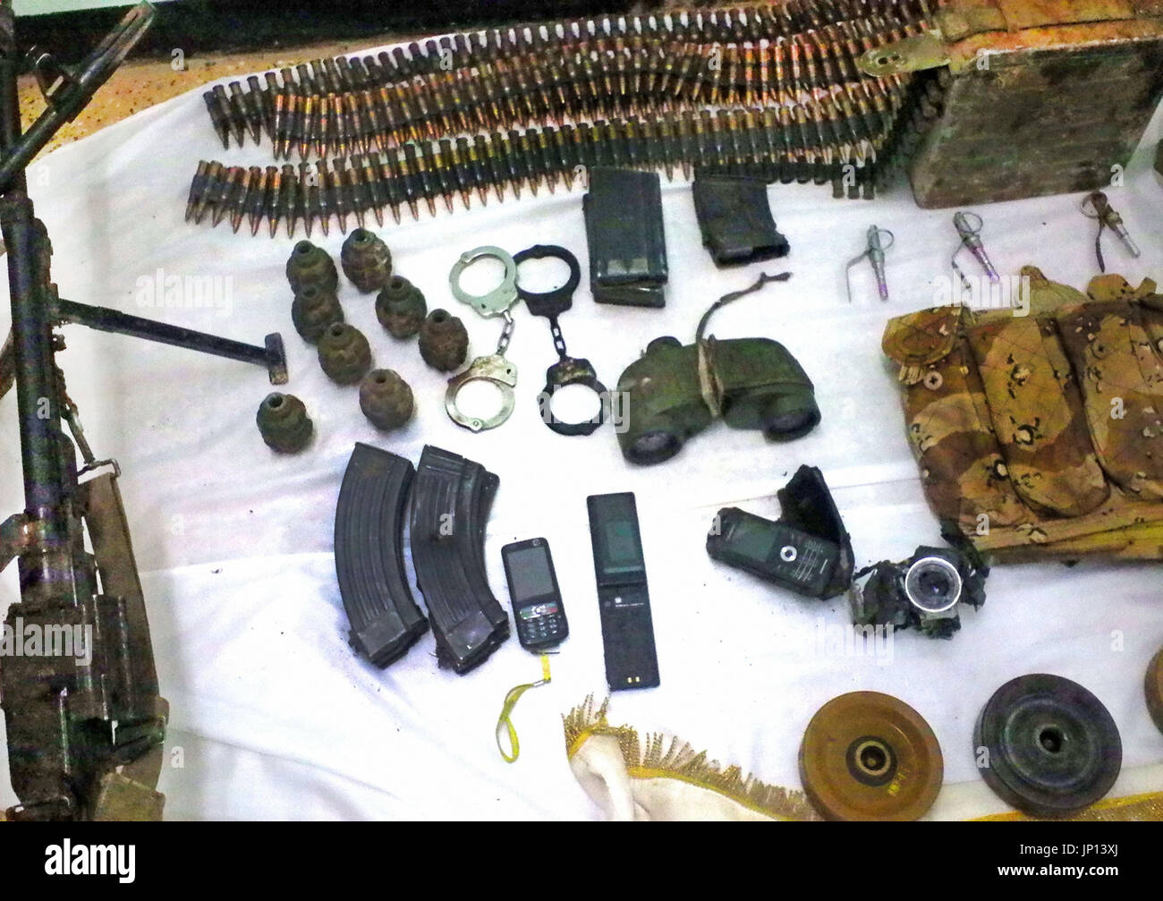 IN AMENAS, Algeria - Undated photo shows weapons used by Islamist ...