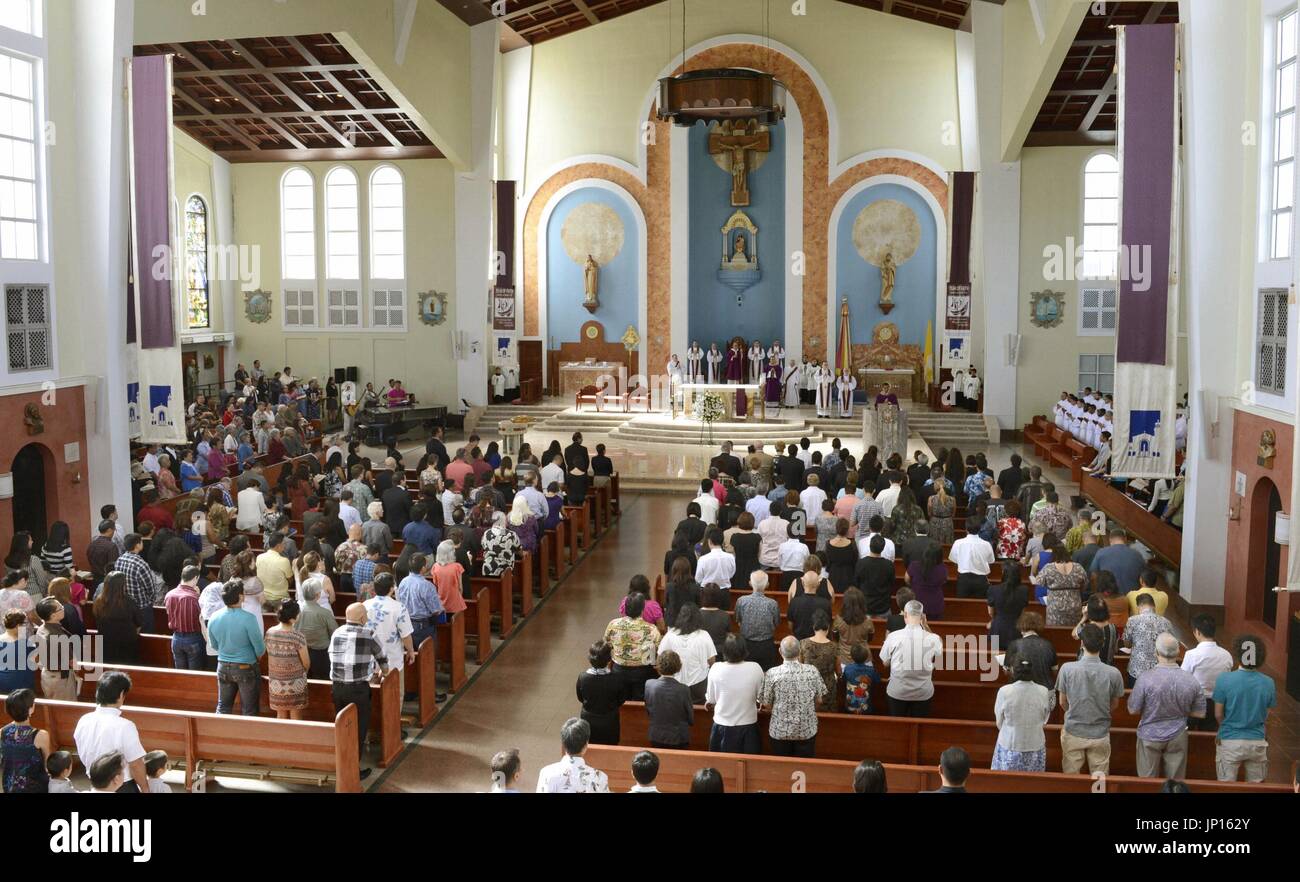 GUAM, United States - A special mass is held at Guam's main Catholic ...