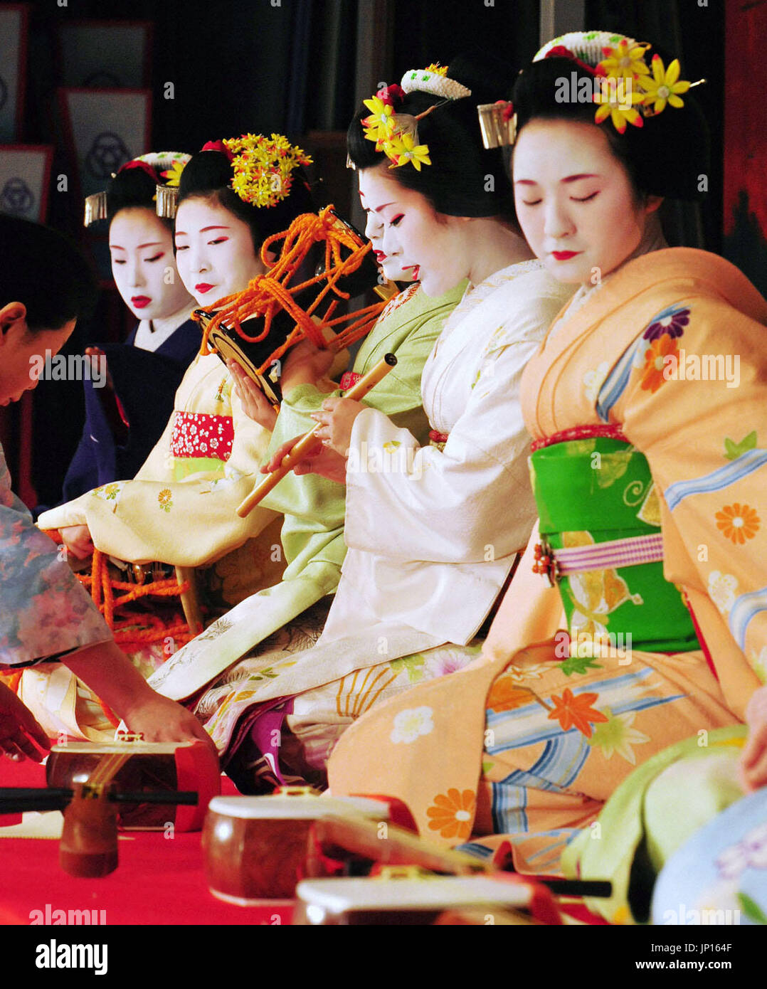 KYOTO, Japan - Apprentice geisha attend a photo shoot in Kyoto on Feb ...