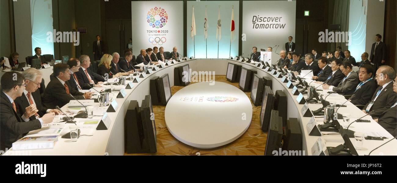 TOKYO, Japan - Members of the International Olympic Committee's ...