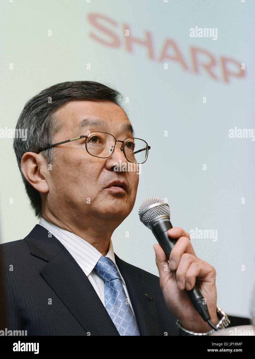 TOKYO, Japan - Sharp Corp. Executive Vice President Kozo Takahashi ...