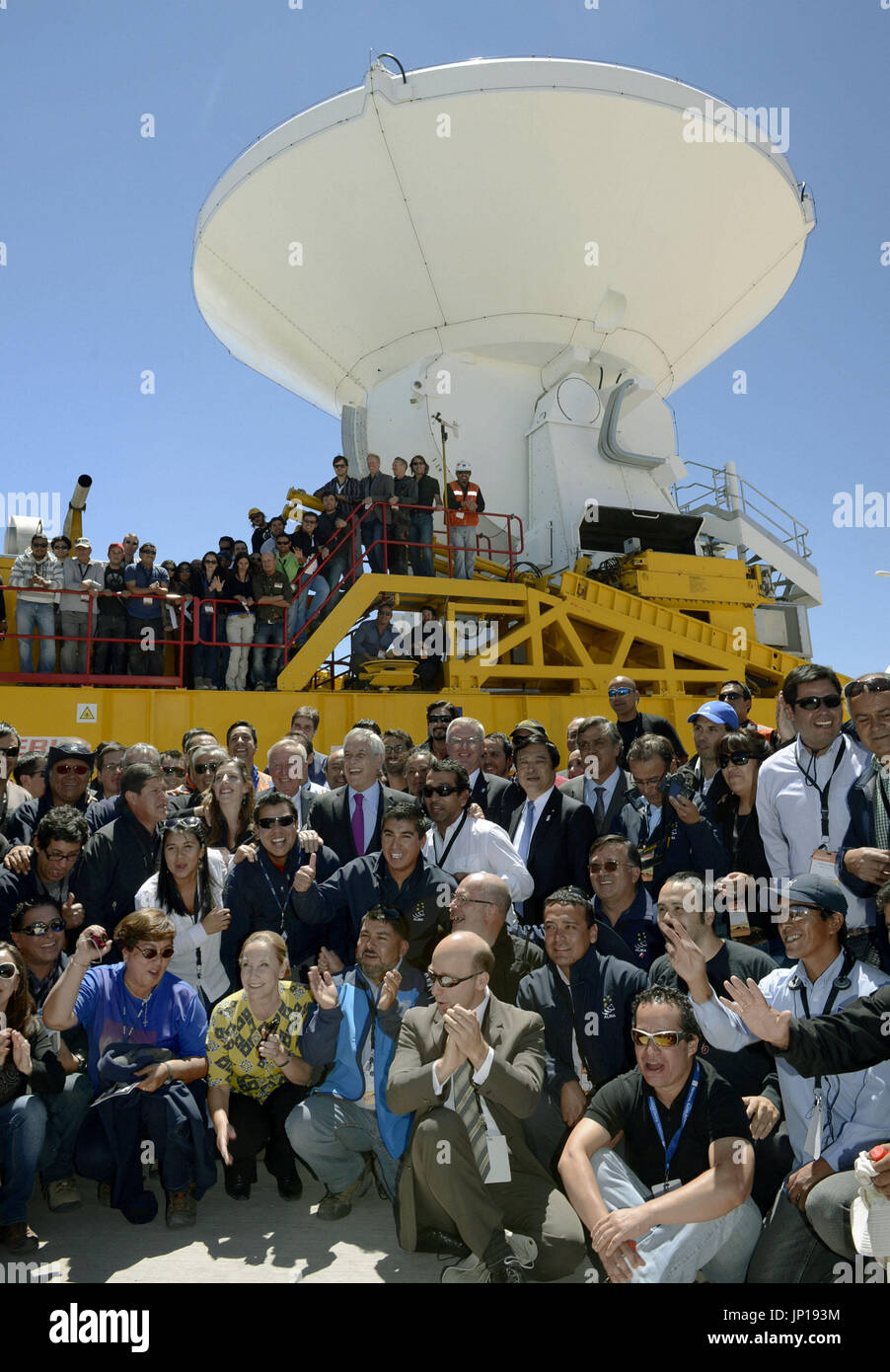 ATACAMA PLATEAU, Chile - Researchers and other people concerned pose ...
