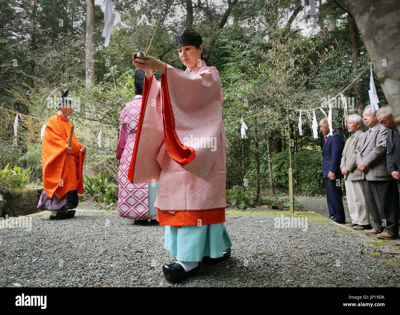 Tokyo, Japan - Kazuyo Kawamura, a weekly magazine writer, performs her ...