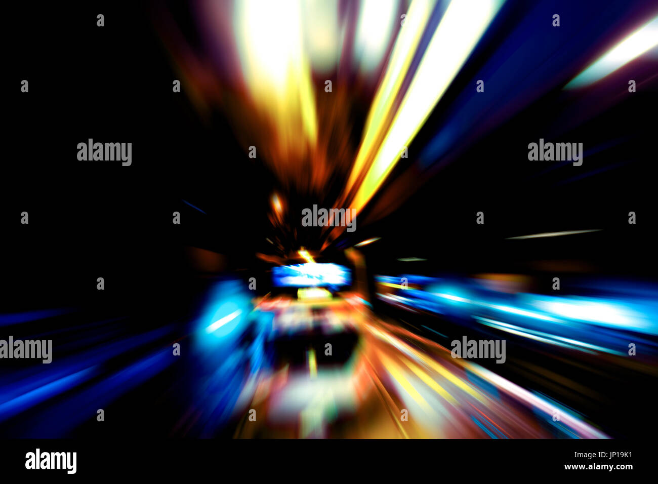 moving traffic light trails at night Stock Photo - Alamy