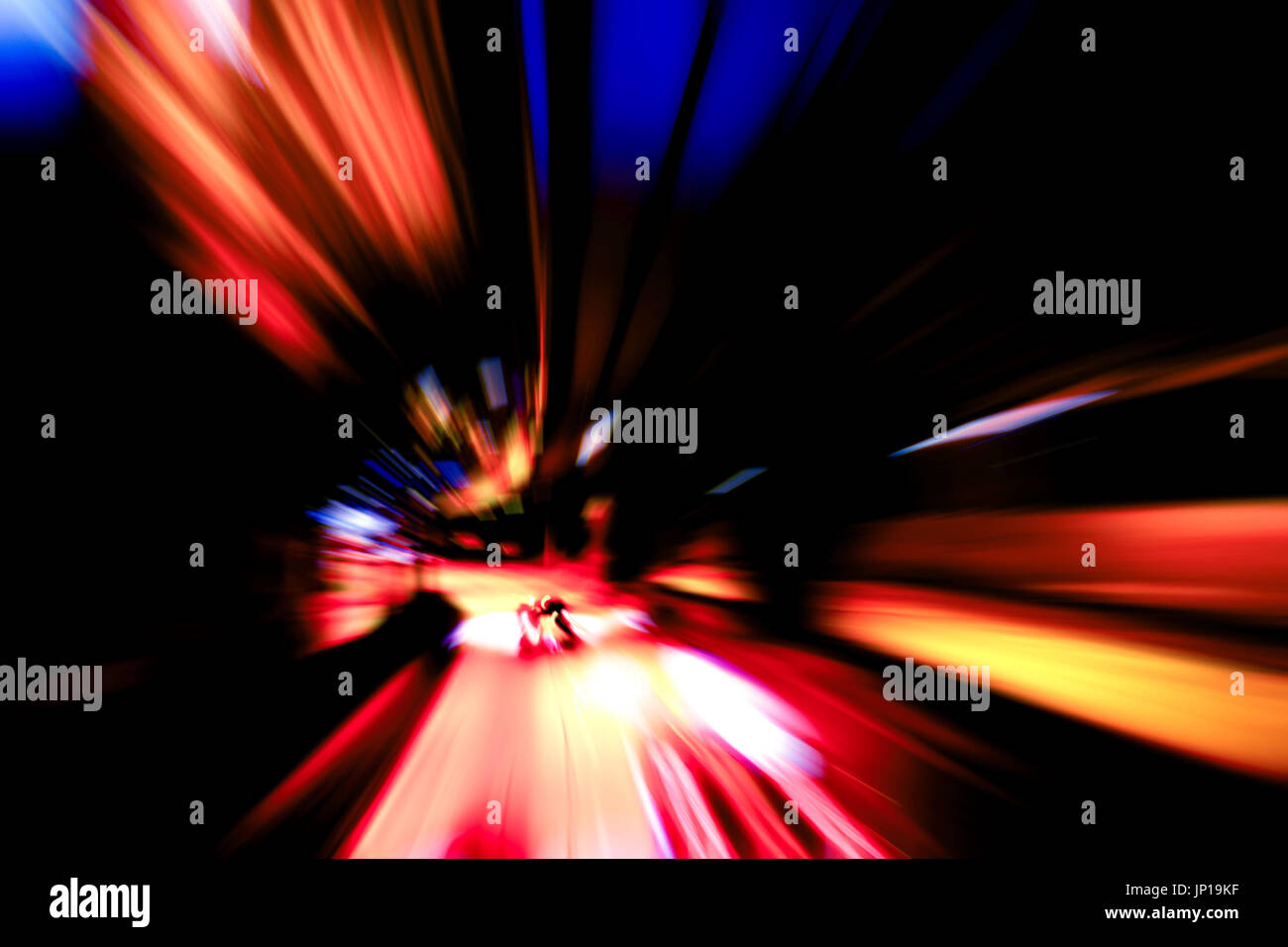 moving traffic light trails at night Stock Photo - Alamy