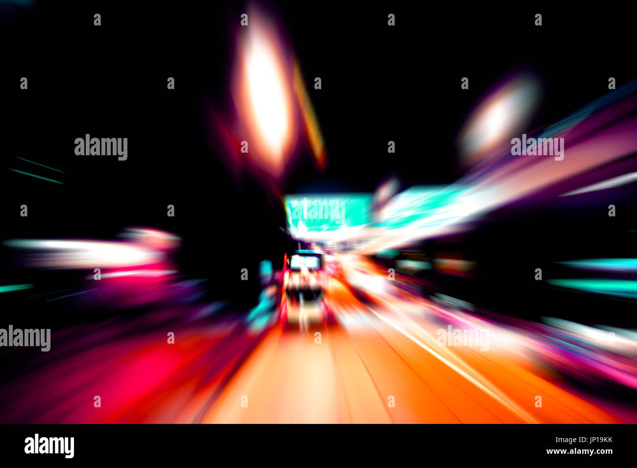 moving traffic light trails at night Stock Photo - Alamy