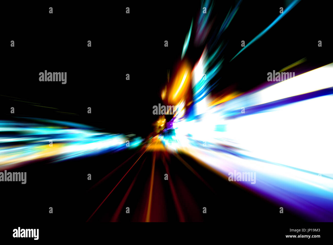 moving traffic light trails at night Stock Photo - Alamy