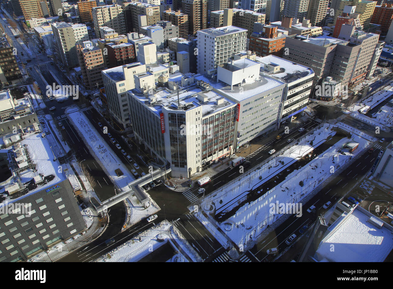 Sapporo in Winter Stock Photo - Alamy