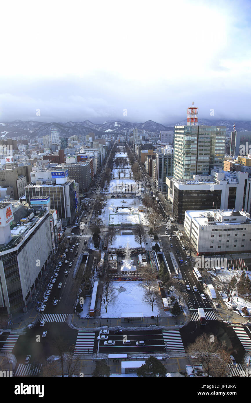 Sapporo in Winter Stock Photo - Alamy