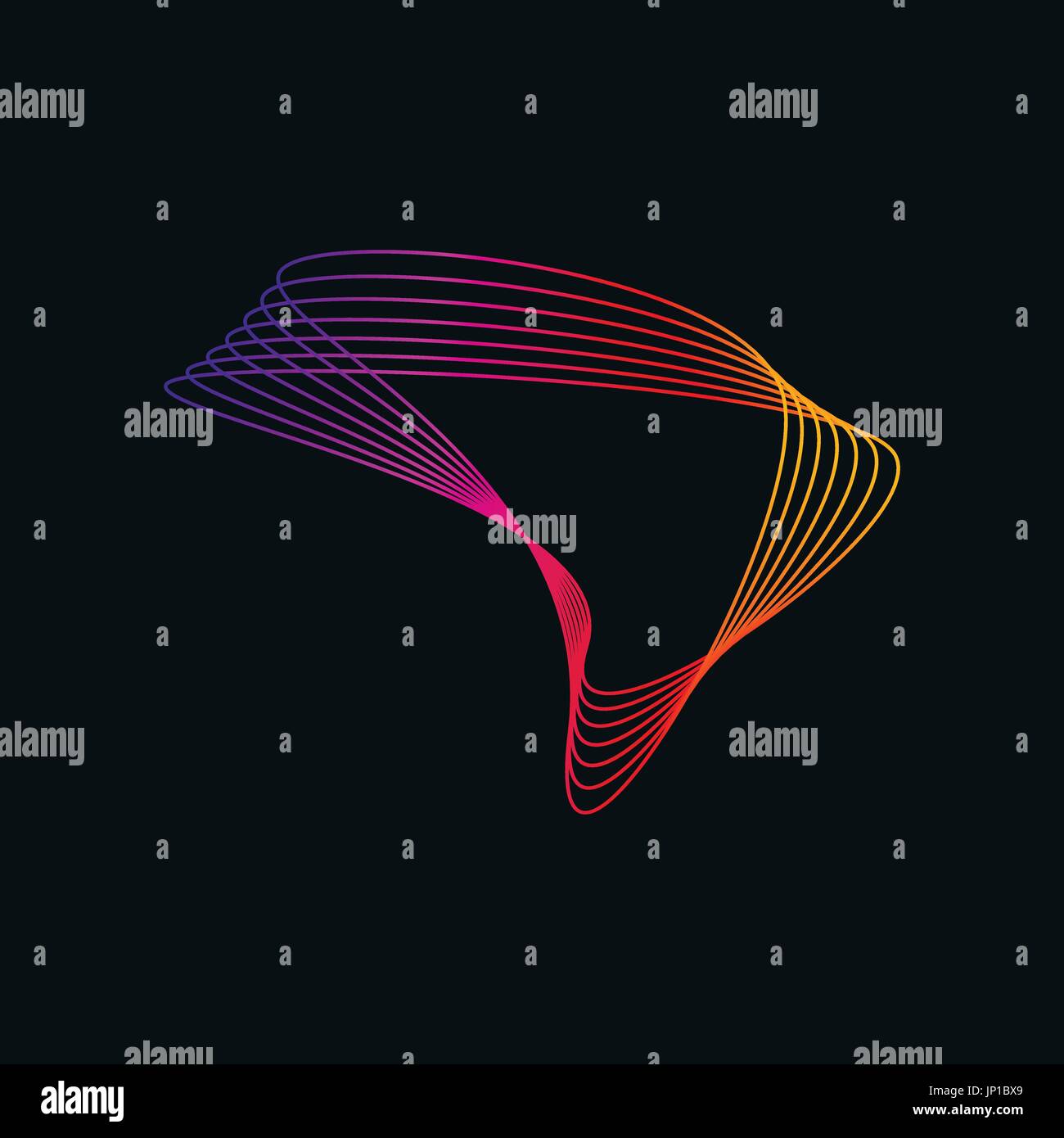 Abstract Colorful Fractal Symbol for creative business Stock Vector ...