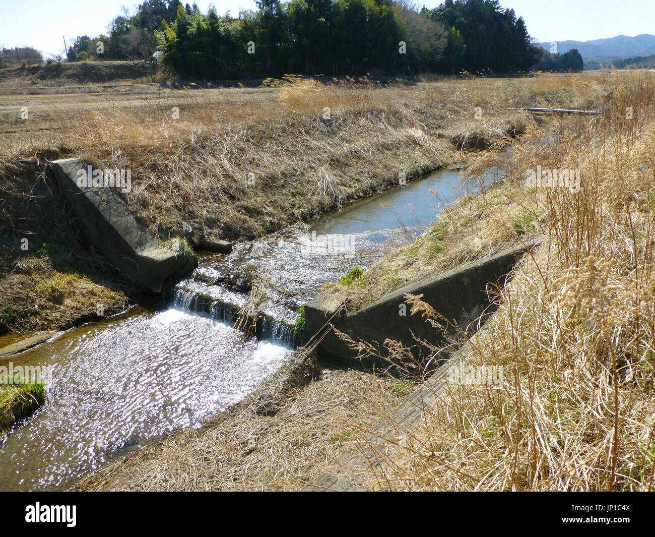 TOKYO, Japan - Photo shows an intake weir on the Iizaki River in ...