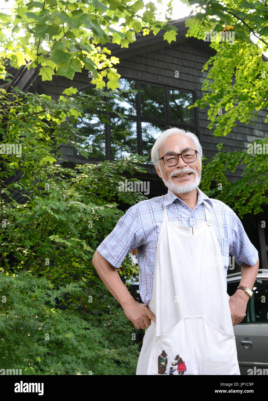 TOKYO, Japan - Japanese animation film director Hayao Miyazaki stands ...