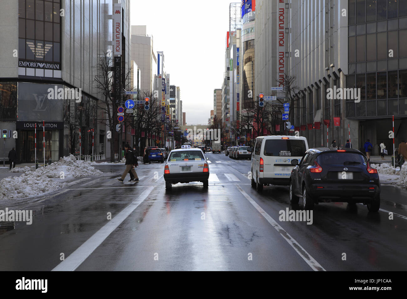Sapporo in Winter Stock Photo - Alamy