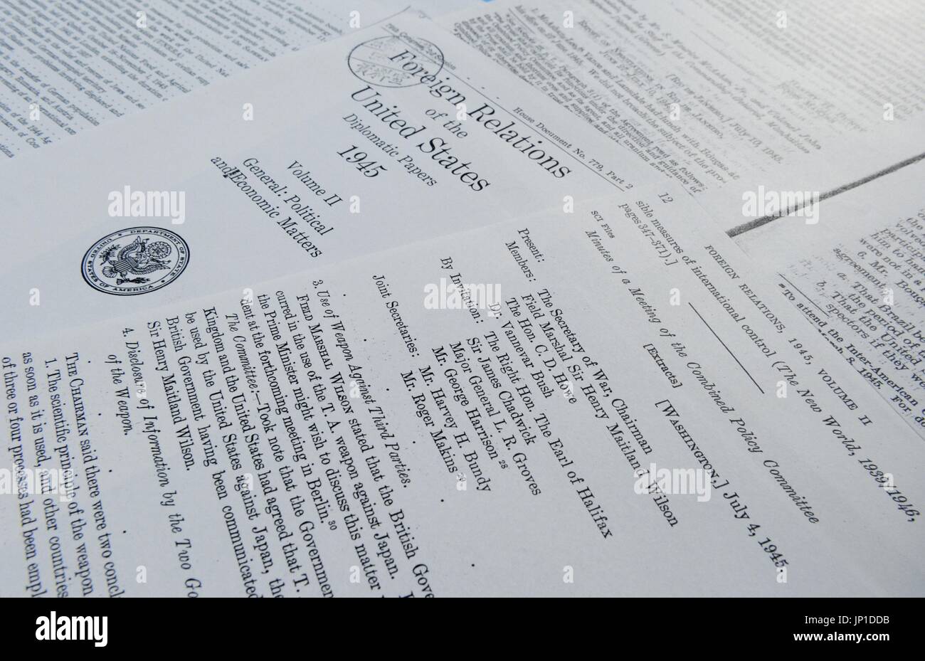 TOKYO, Japan - Photo taken in July 2013 shows copies of documents ...