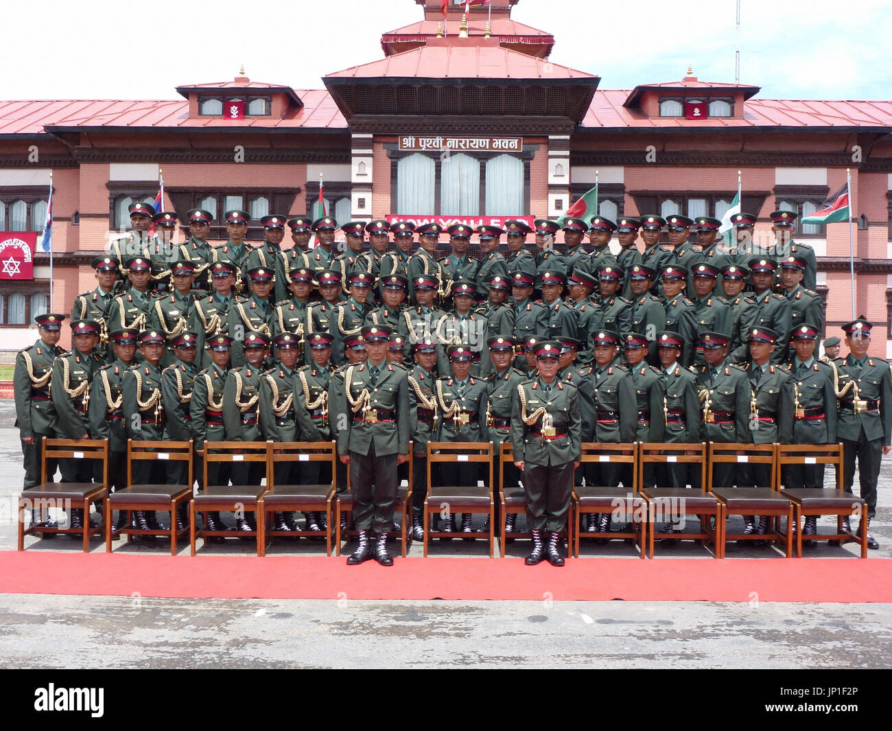 KATHMANDU, Nepal - Nepal's Maoist former combatants who were commissioned as officer cadets of ...