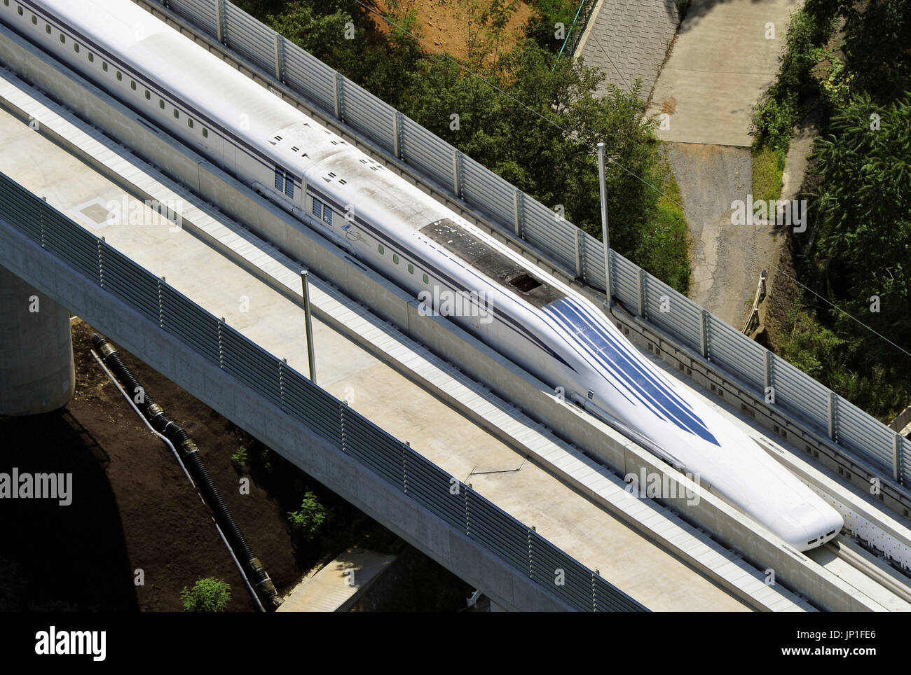 TOKYO, Japan - Photo from a Kyodo News helicopter shows an L0 series ...