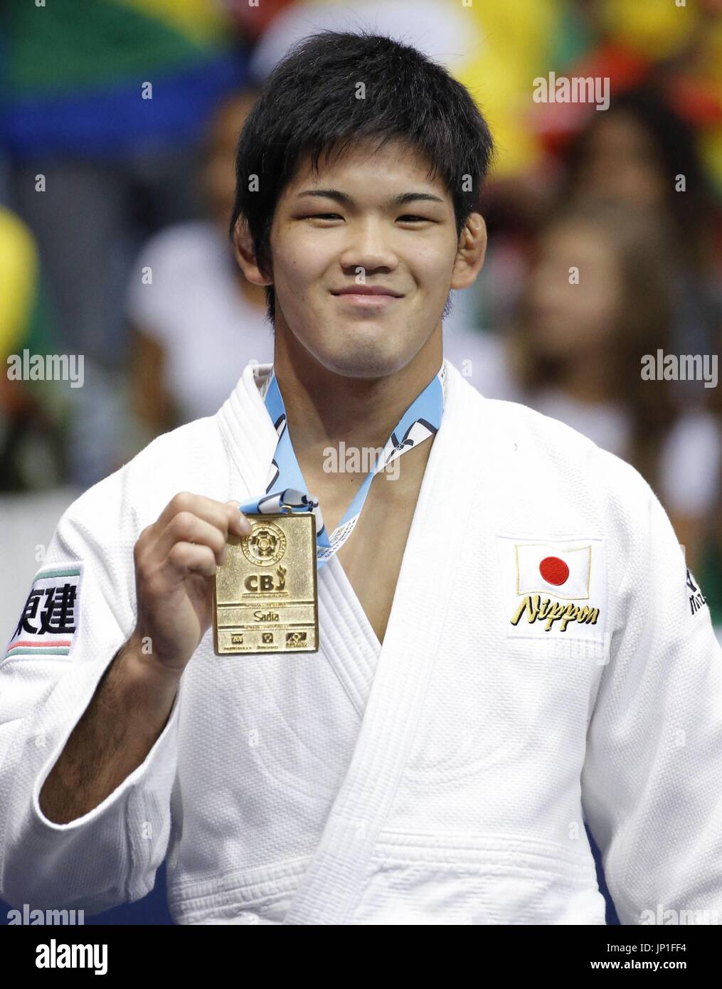 RIO DE JANEIRO, Brazil - Japan's Shohei Ono holds the gold medal after ...