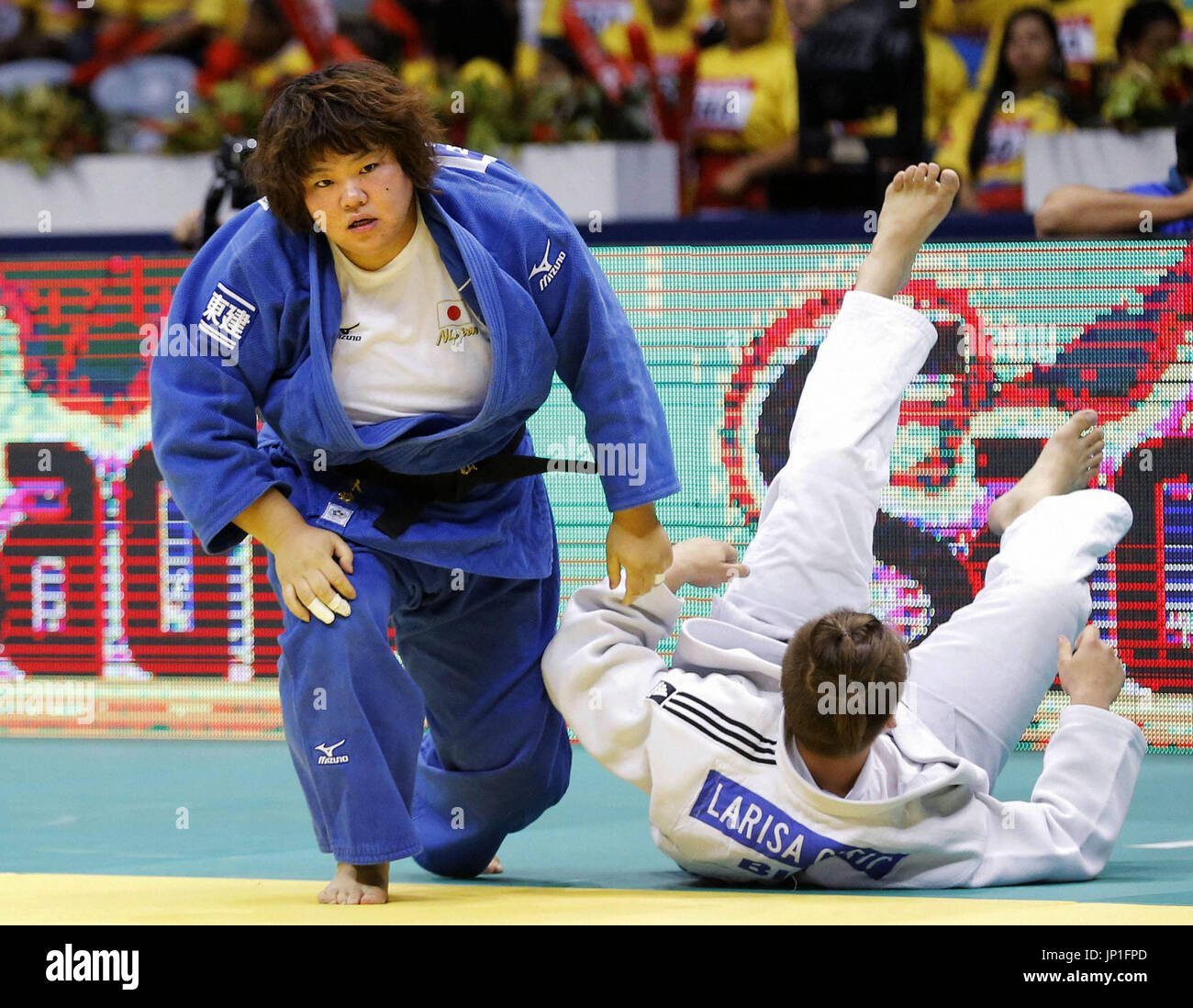 RIO DE JANEIRO, Brazil - Japan's Megumi Tachimoto (L) defeats Larisa ...