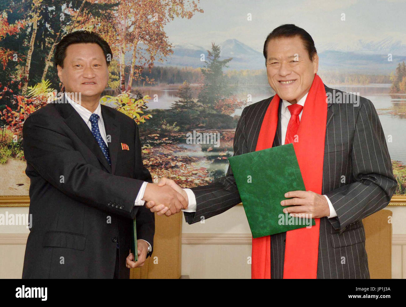 PYONGYANG, North Korea - Ma Chol Su (L), a former director of Asian ...