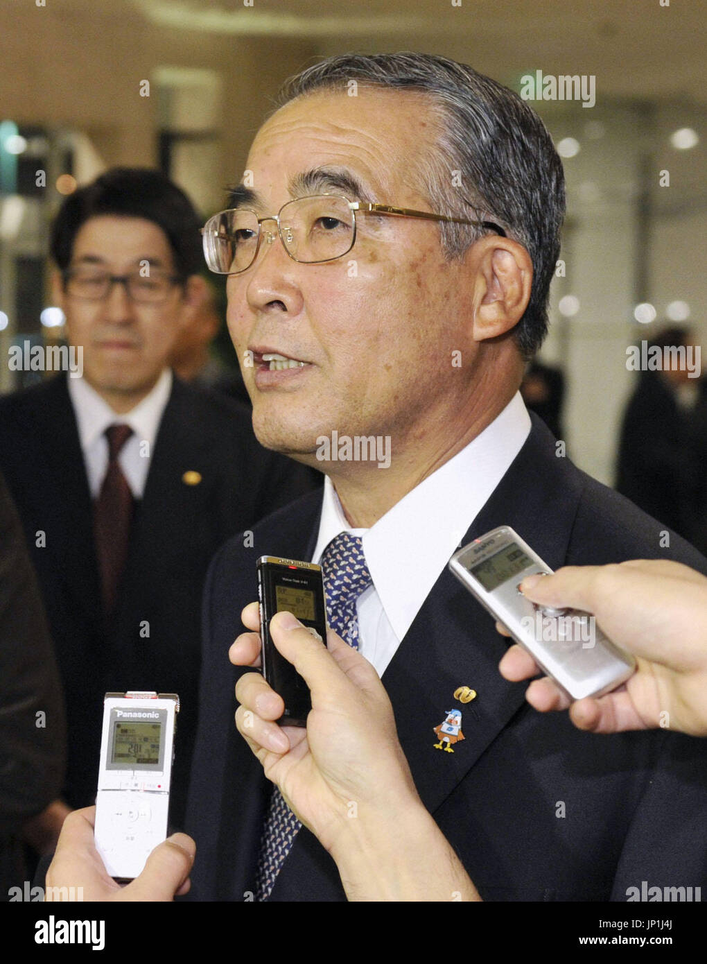 BEIJING, China - Nagasaki Gov. Hodo Nakamura answers reporters ...