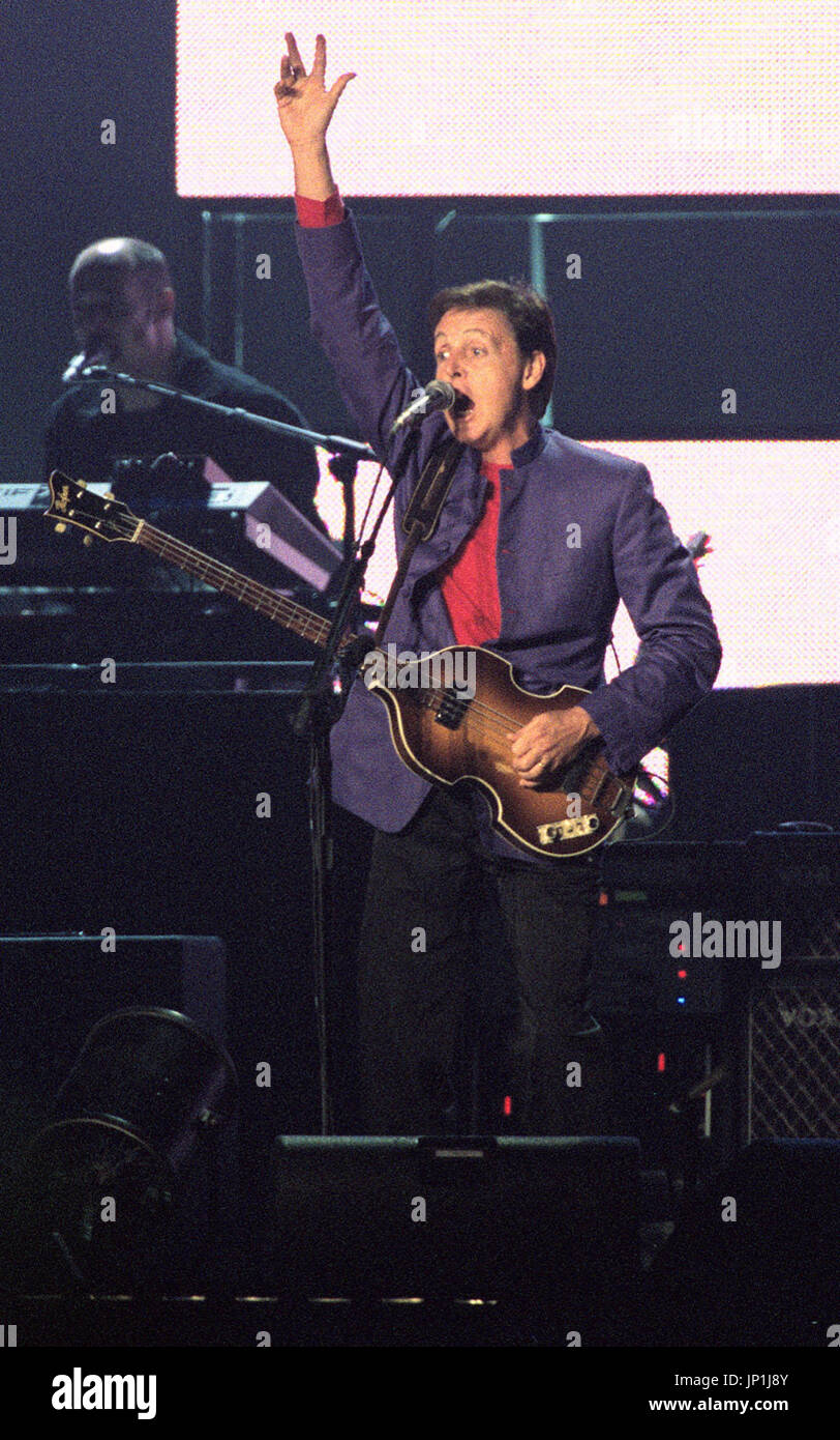 TOKYO, Japan - File photo shows former The Beatles member Paul McCartney performing in Tokyo in ...