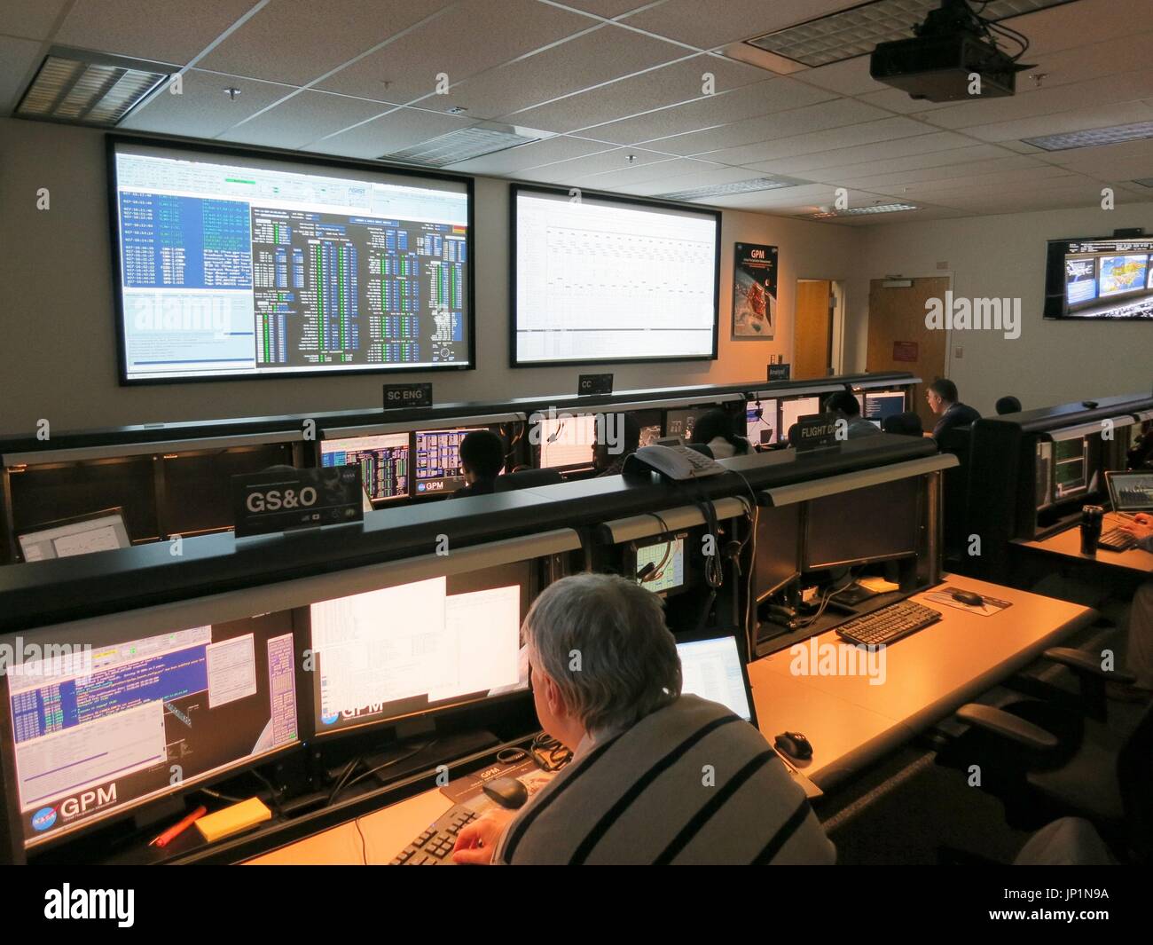 GREENBELT, United States - Photo shows the control center for the ...