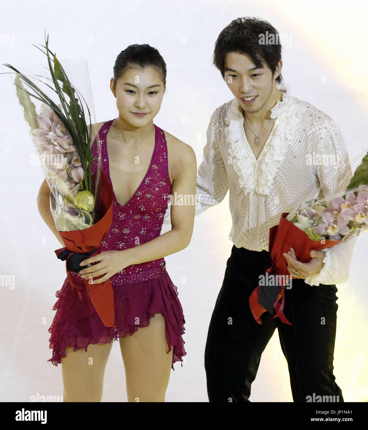 TAIPEI, Taiwan - Japan's Kanako Murakami (L) and compatriot Takahito ...