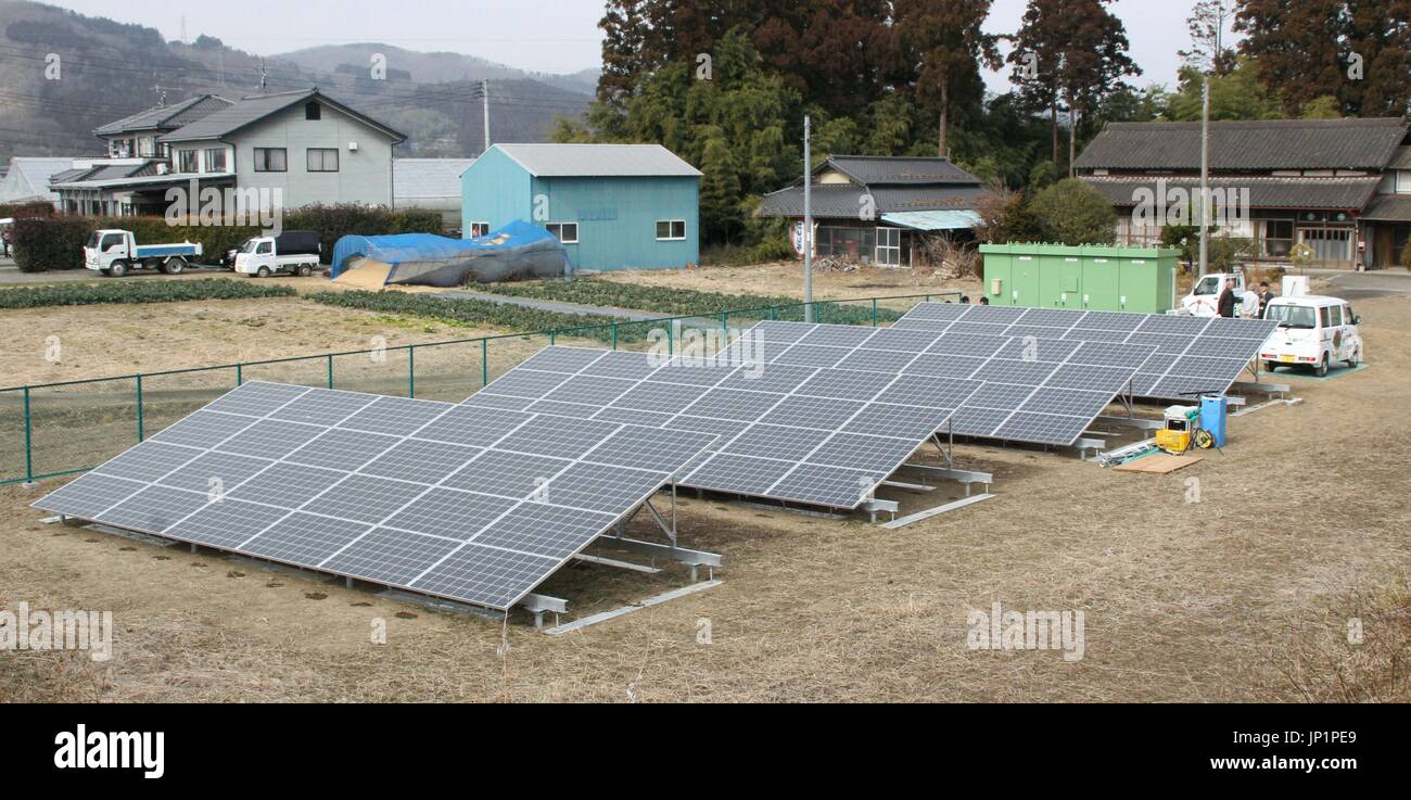 SENDAI, Japan - Experiments on solar power generation for use by ...