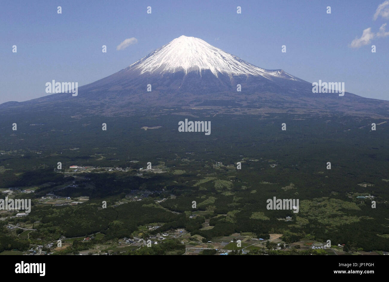 TOKYO, Japan - File photo taken in April 2013 shows Mt. Fuji as seen ...
