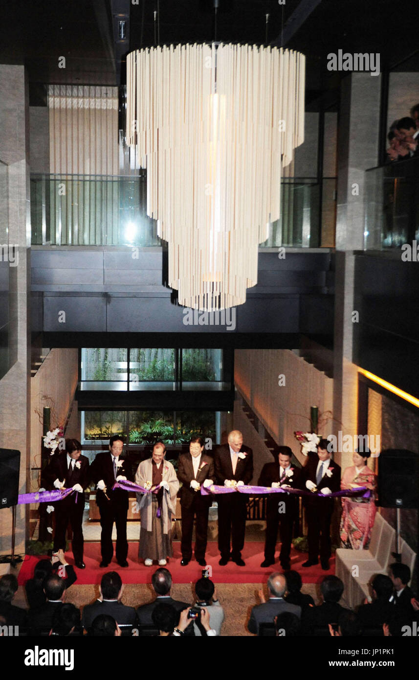 TOKYO, Japan - An opening ceremony is held at the Ritz-Carlton Kyoto ...