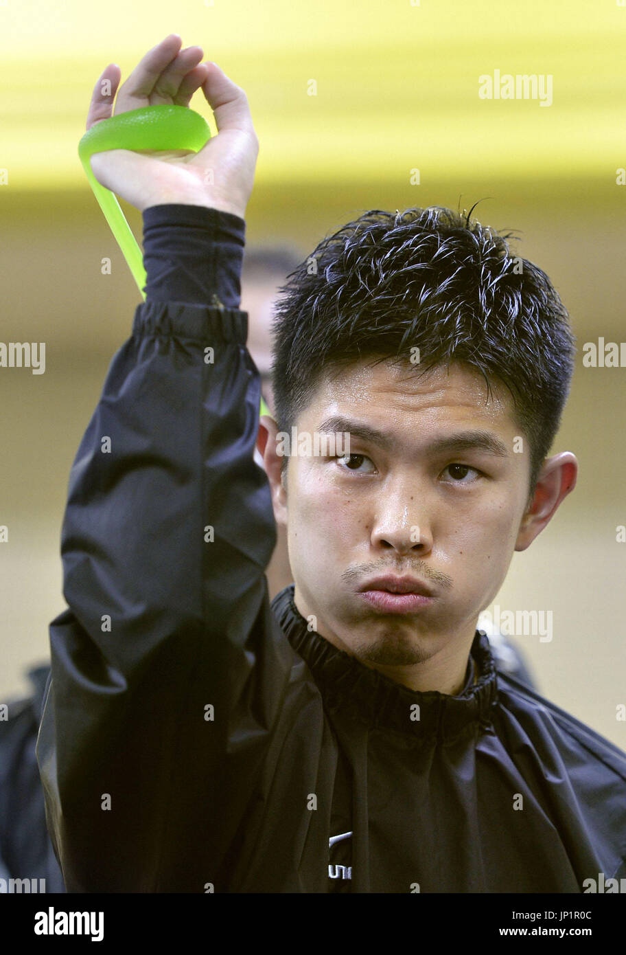 OSAKA, Japan - WBA light flyweight champion Kazuto Ioka in action ...