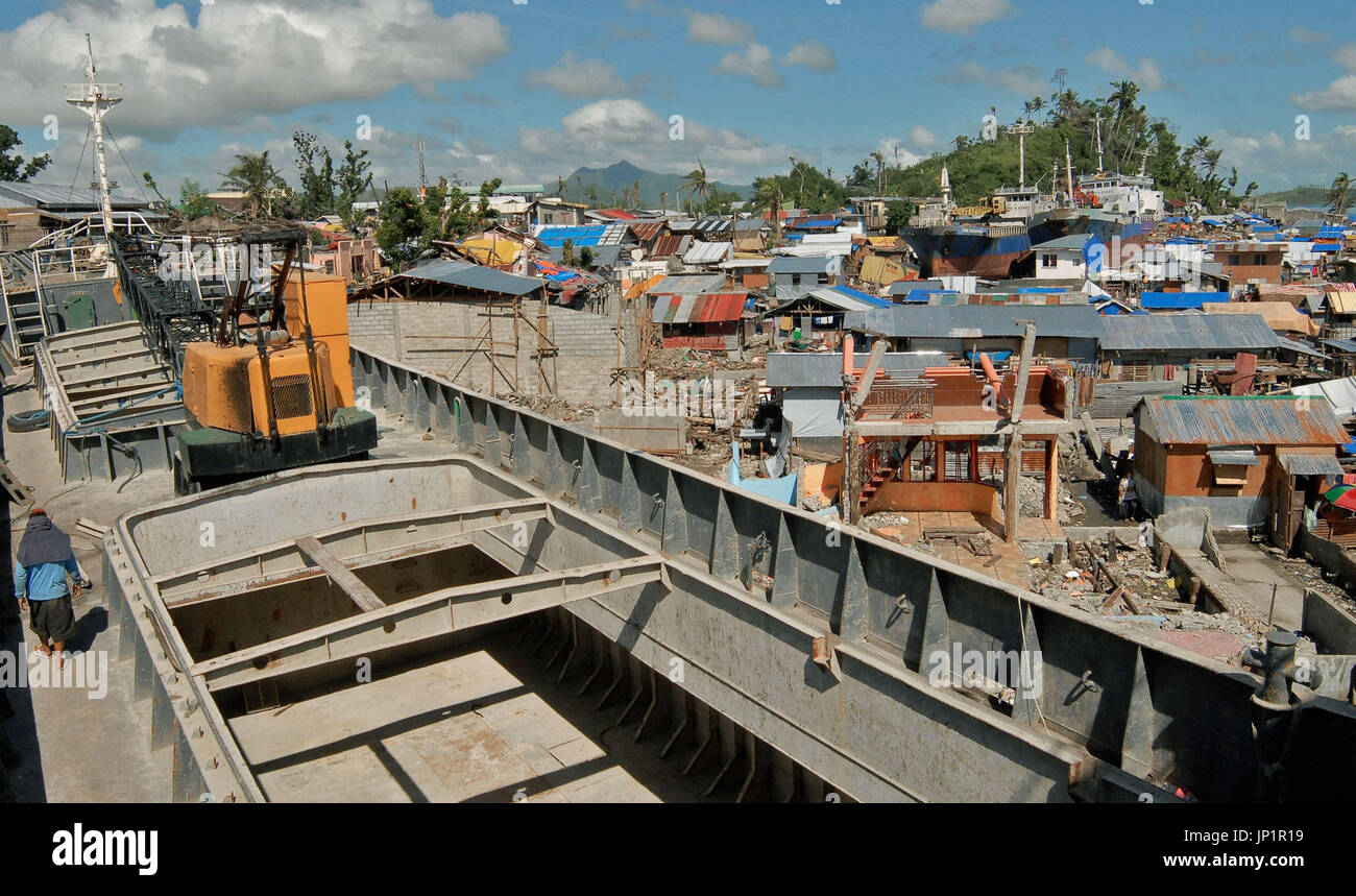 TACLOBAN, Philippines - A ship washed ashore last November by Typhoon ...