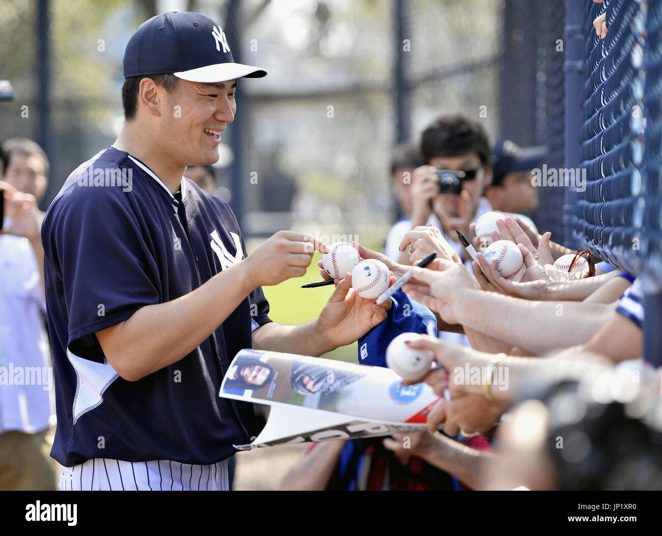TAMPA, United States - Japanese rookie pitcher Masahiro Tanaka of the ...