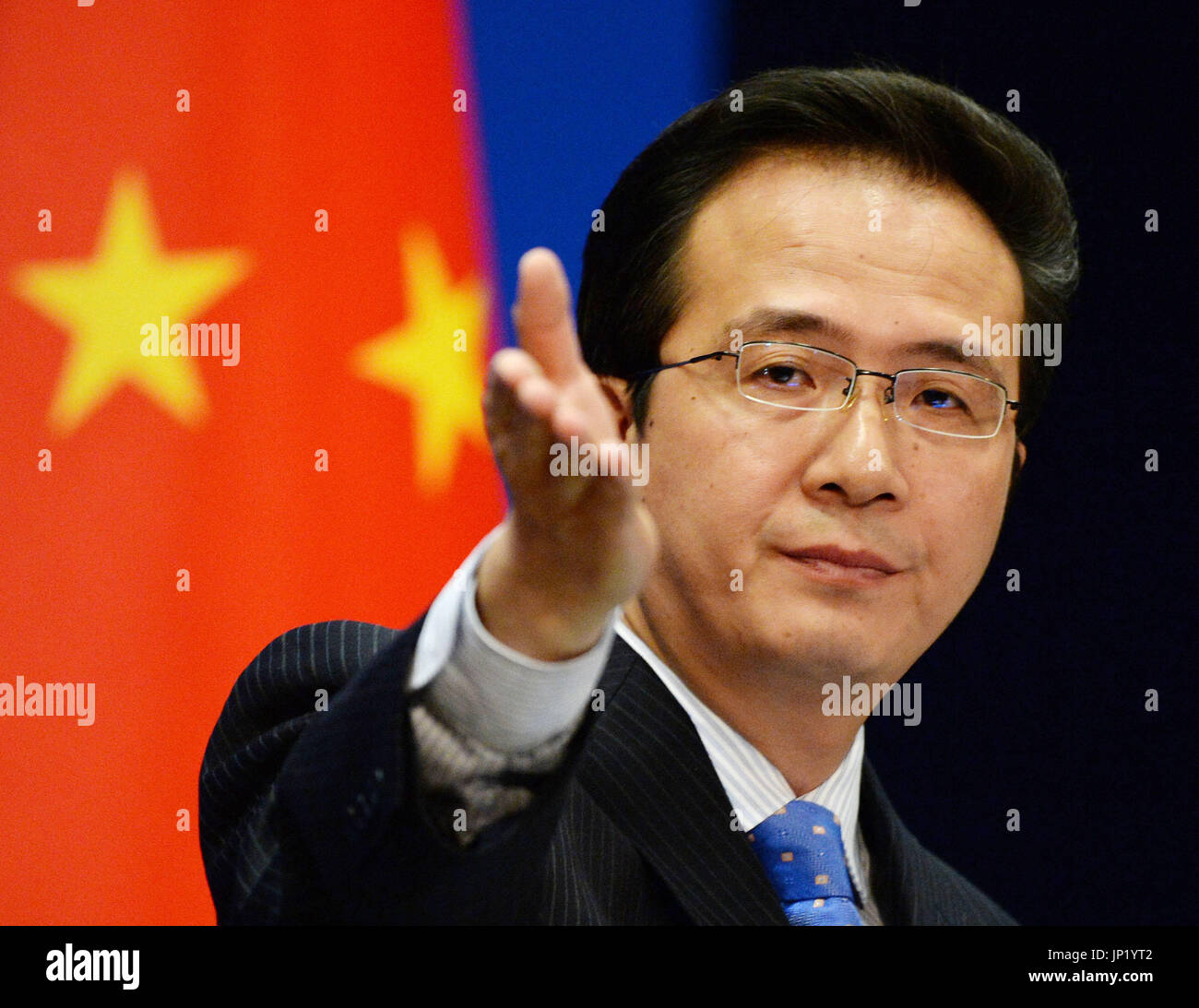 BEIJING, China - Chinese Foreign Ministry spokesman Hong Lei holds a ...