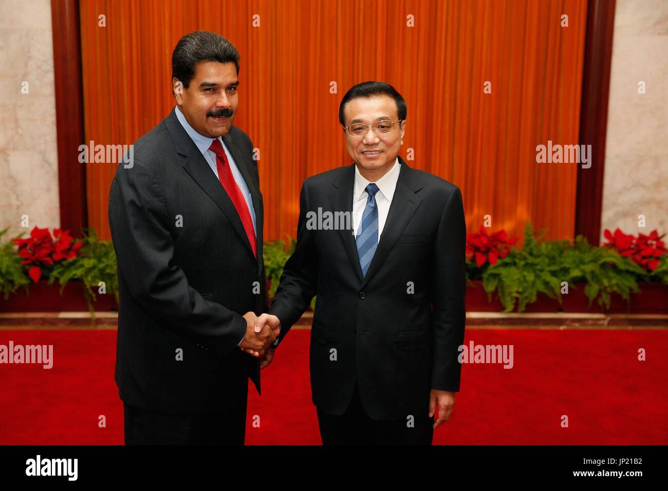 BEIJING, China - Venezuelan President Nicolas Maduro (L) and Chinese ...