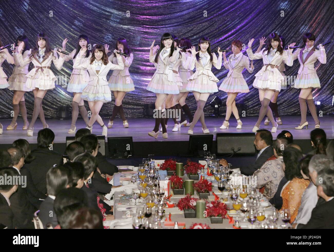 TOKYO, Japan - Members of the Japanese pop idol group AKB48 perform ...