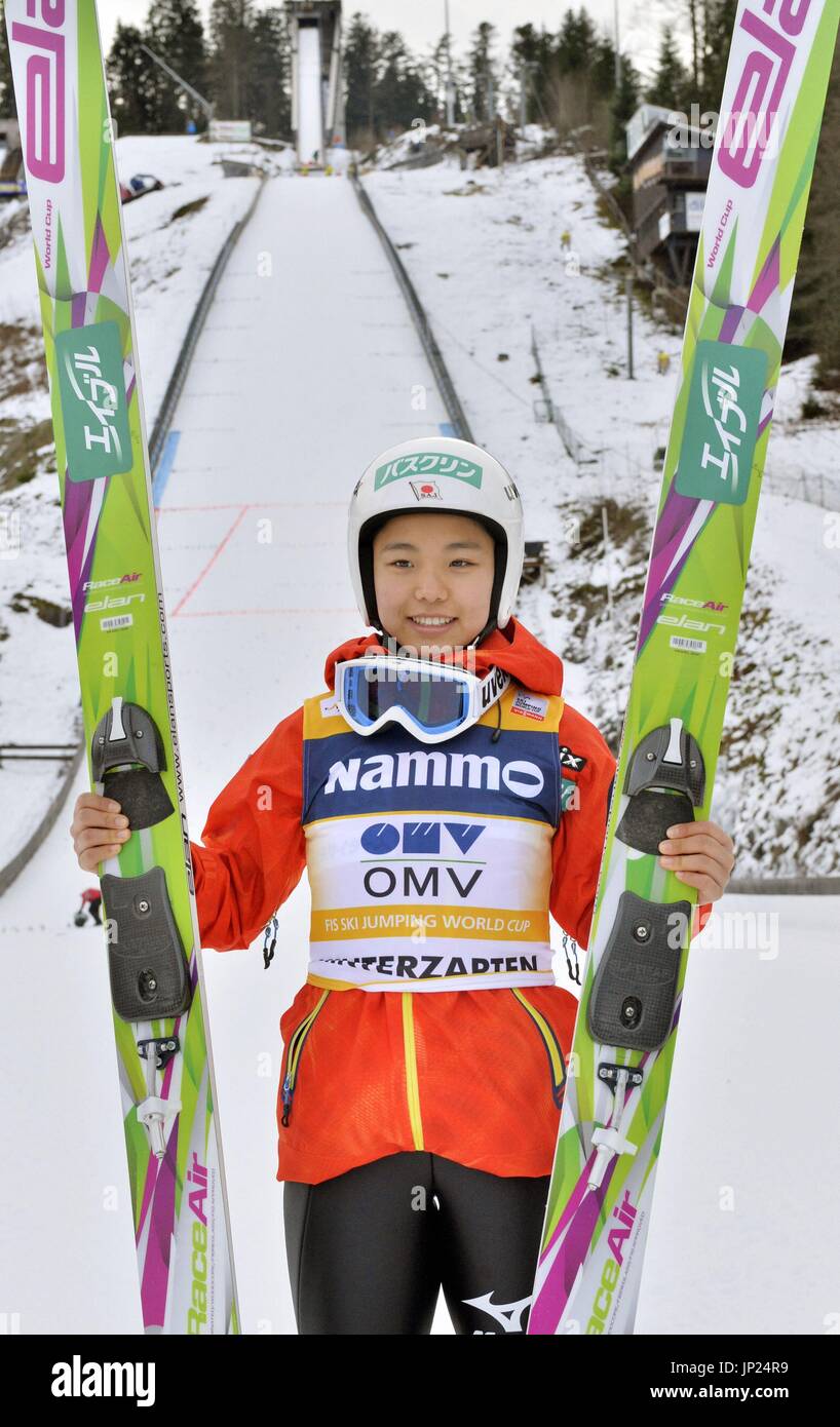 HINTERZARTEN, Germany - Japan's Sara Takanashi poses for photos after ...
