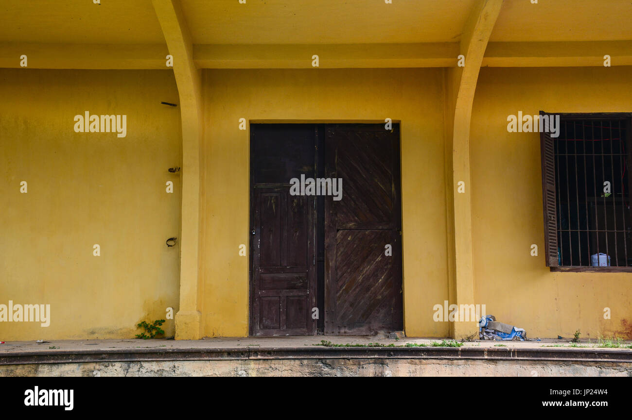 Details of old French-style architecture in Dalat, Vietnam Stock Photo ...