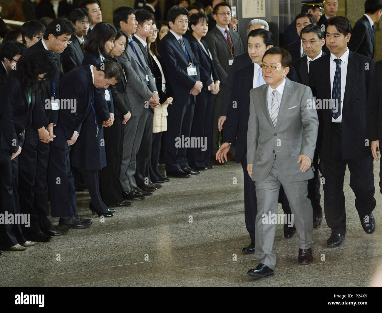 TOKYO, Japan - Tokyo Gov. Naoki Inose leaves the metropolitan hall in ...