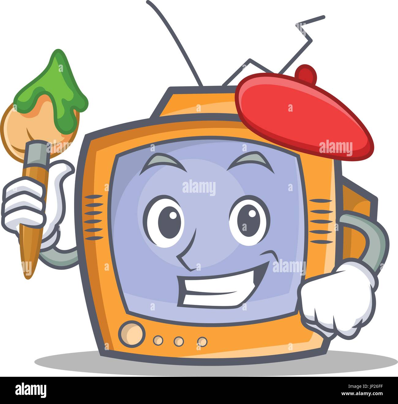 Artist TV character cartoon object Stock Vector Image & Art - Alamy