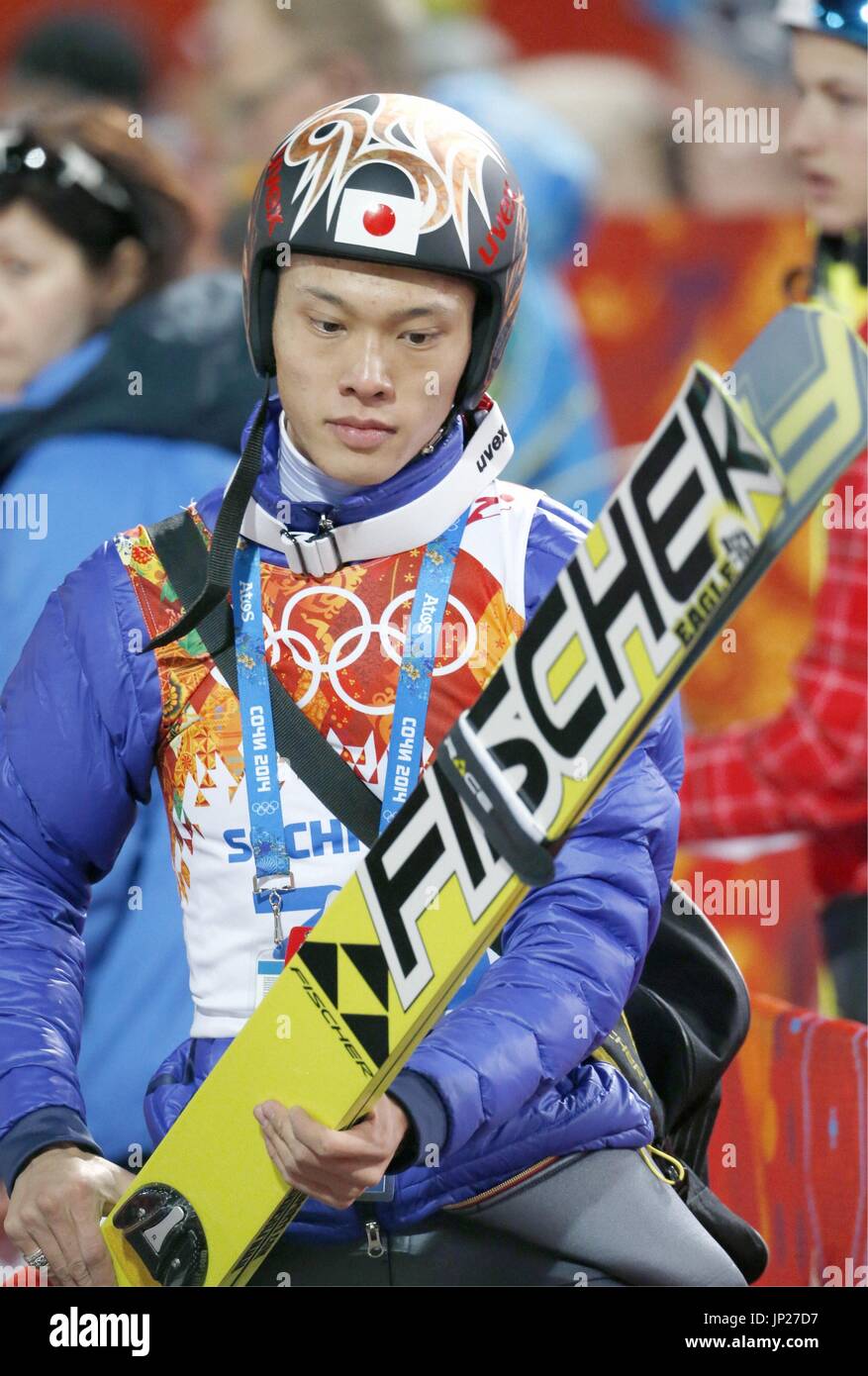 SOCHI, Russia - Taku Takeuchi of Japan leaves the venue after the ...