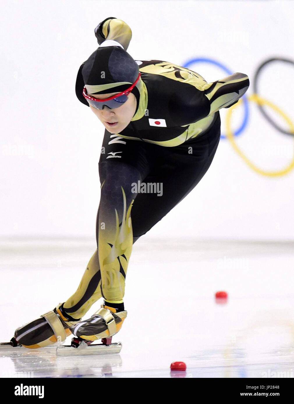 SOCHI, Russia - Japanese speed skater Masako Hozumi competes in the ...
