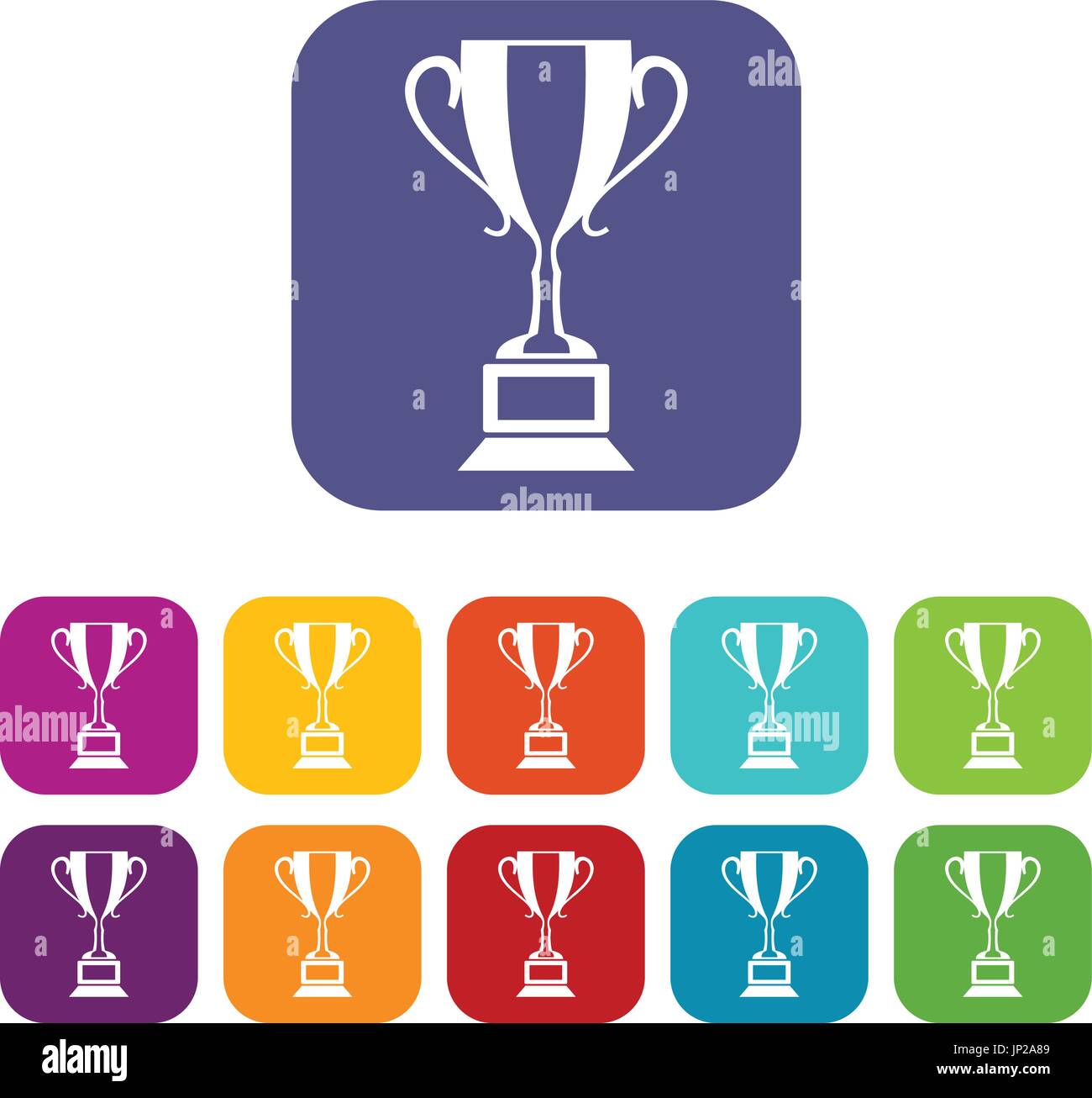 Trophy cup icons set Stock Vector Image & Art - Alamy