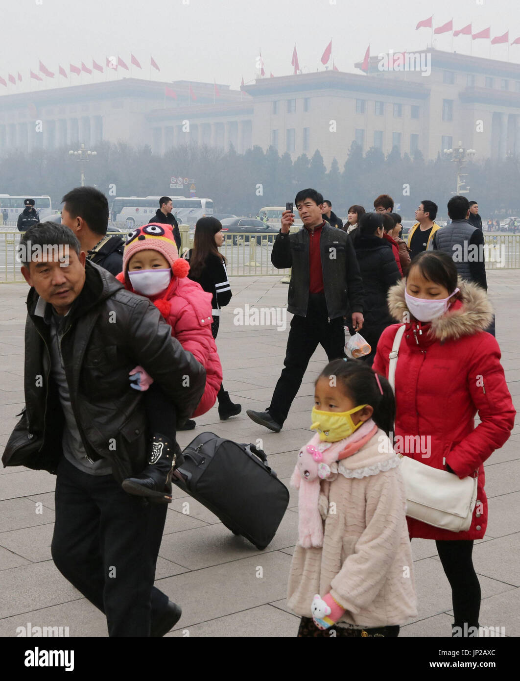 BEIJING, China - People wear masks on the streets of Beijing, China ...
