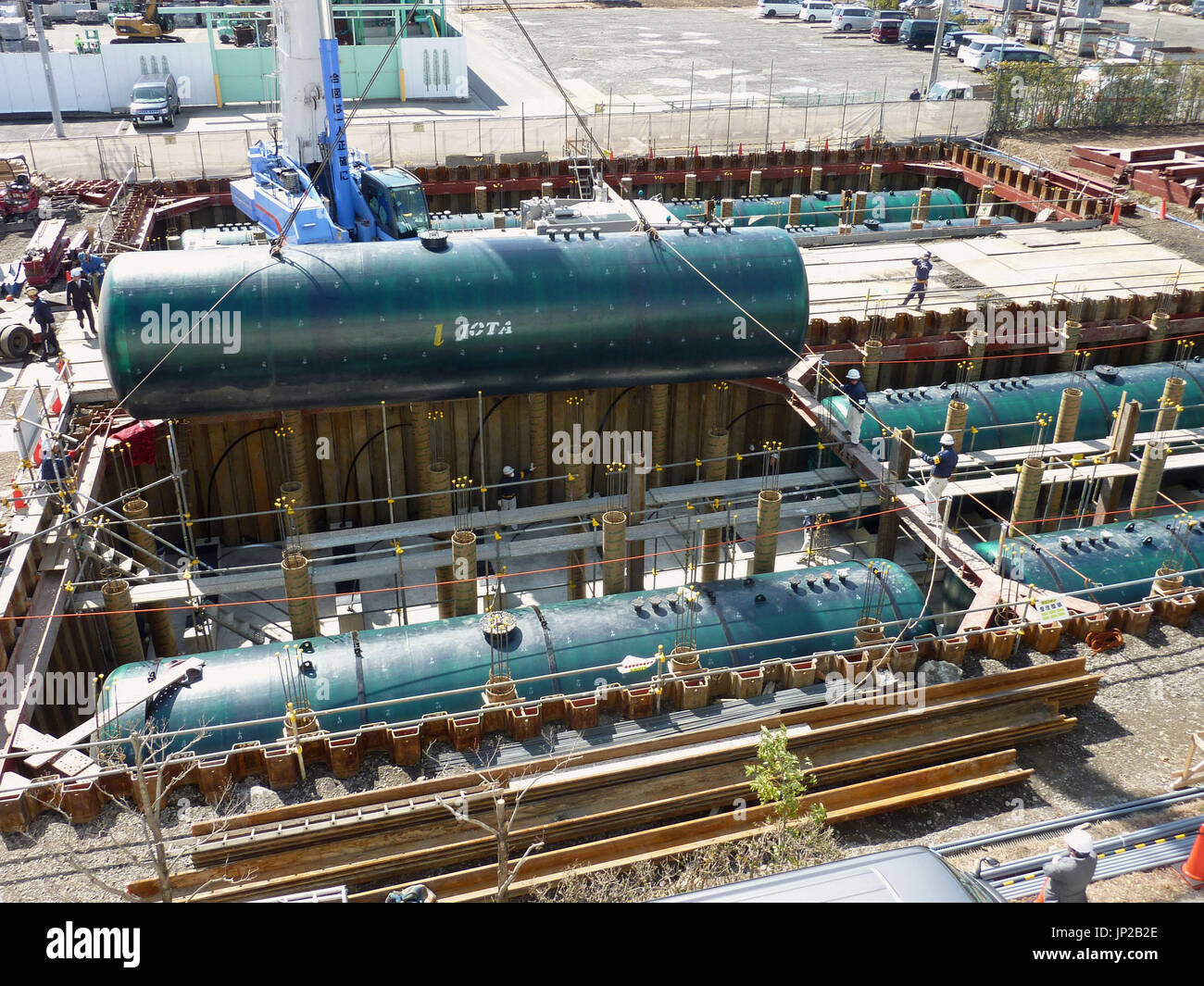 TOKYO, Japan - Seven & i Holdings Co. unveils its fuel storage base ...