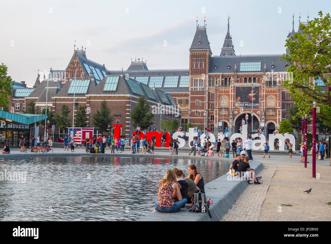 National Museum in Amsterdam located at Museum Square - AMSTERDAM - NETHERLANDS Stock Photo - Alamy