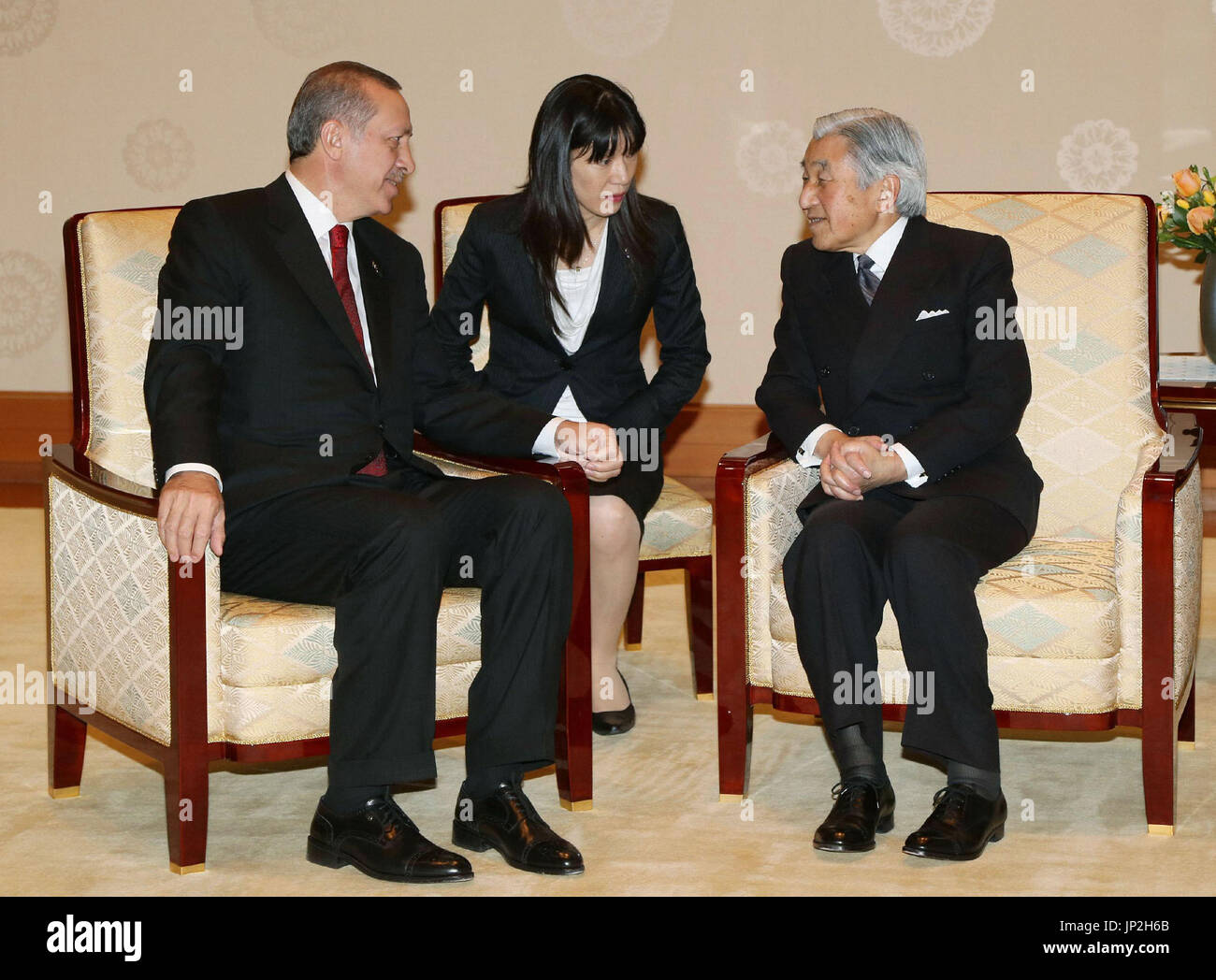 TOKYO, Japan - Turkish Prime Minister Recep Tayyip Erdogan (L) meets ...