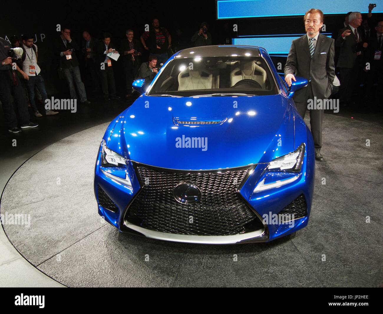 DETROIT, United States - Toyota Motor Corp. unveils the Lexus RC F ...