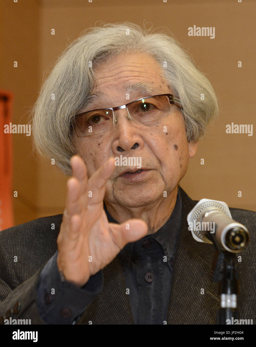 TOKYO, Japan - Japanese film director Yoji Yamada speaks at Kyodo News ...