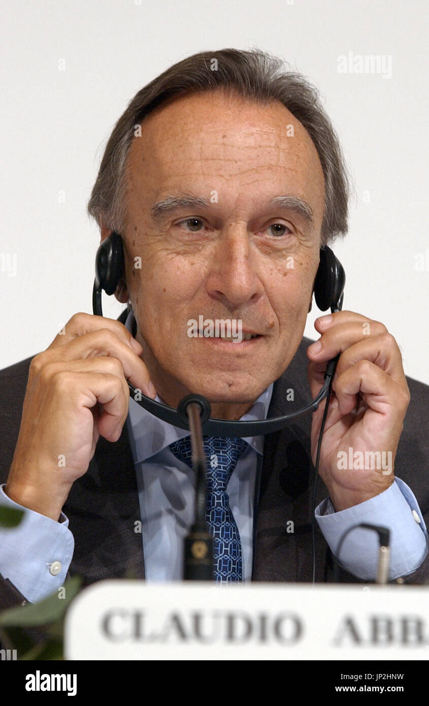 TOKYO, Japan - File photo shows Italian conductor Claudio Abbado ...